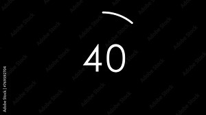Alpha Transparent workout/gym Countdown timer video. Its overlay video fully rgb alpha. animation