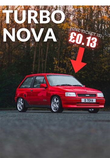 Win this Vauxhall Nova C20LET Turbo for just 13p 🤯 Or take the £14,000 cash alternative Lightweight, turbocharged, and seriously quick. Entries live now. #RedlineCompetitions #WinACar #VauxhallNova #CarTok #UKCompetitions