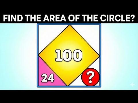 Can you find the Area of the Red Circle?