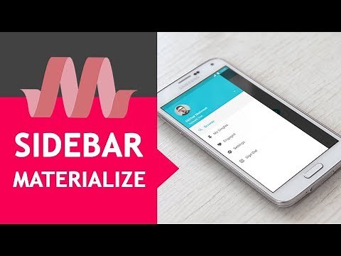 Navbar Materialize (Sidebar vertical) #5 Menú Hamburguesa🍔