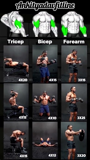 9 Best Tricep Exercises By Equipment | Effective Triceps Workout 💪🏼🔥 #tricepsexercise #triceps