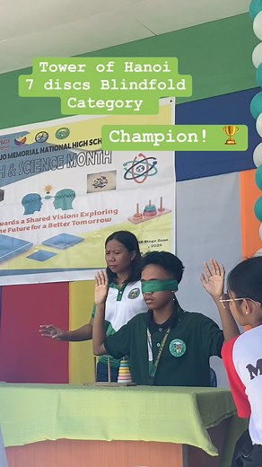 10K reactions · 130 shares | 7 discs Category! Champion Again! Congratssss bibi badlongon namooo John Lee Miñoza  #MathMonth2024 #champion #hanoi | Justinie Minoza Alesna | Facebook