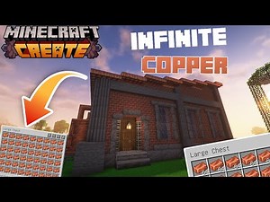 I built an INFINITE COPPER FARM in Minecraft CREATE MOD! |Steampunk minecraft