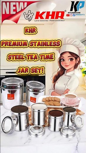 Storage containers|Must-Have Steel Storage Containers for Every Kitchen! 🫙✨| by KHR