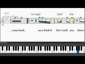 Baby Come Back by Peter Beckett - Easy piano tutorials with leadsheet and chords