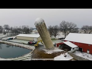 SILO DEMOLITION - THIS WILL CRASH!!
