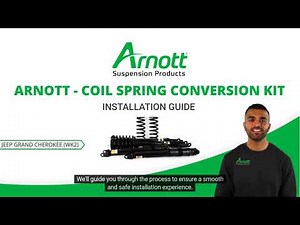 Arnott Coil Spring Conversion Kit installation video for Jeep Grand Cherokee (WK2)