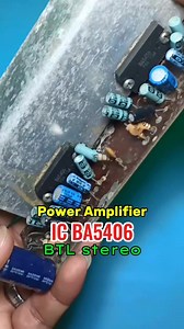 Power Amplifier IC BA5406 BTL stereo. #Reels #viral #electroniccomponents #ideas #radio #repair #electrician #audio #diy #creative #diyproject #komponenelektronik #electronics #speaker #electricalengineering #componenteselectrónicos #LED #FM #shorts #diyprojects | Belajar Servis Elektronika