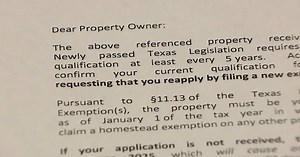 Texas homeowners must now verify homestead exemptions every 5 years — or risk losing it