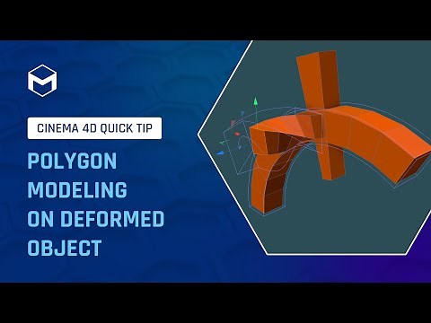 #C4DQuickTip 128: Polygon Modeling on a Deformed Object in Cinema 4D