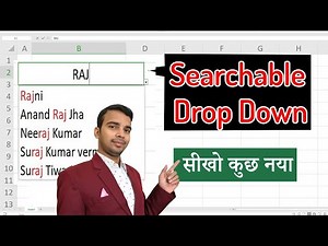 Multiple searchable drop down list in excel wps
