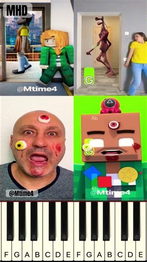 All Sirenhead & Squid Game Season 2 @Mtime4 - Piano Tutorial