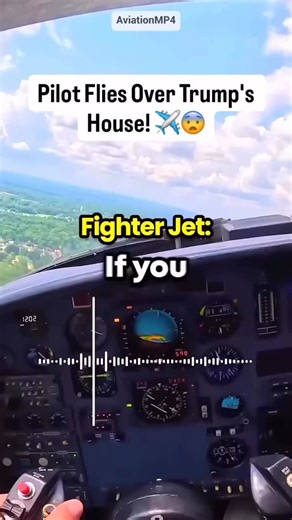 30K views · 1.8K reactions | This Pilot didn’t realize he was flying over president trump’s house, which caused a fighter jet to intercept!  Follow @aviationmp4 for more! #shorts #aviation #airplane #reel | Aviationmp4 | Facebook