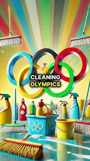 Cleaning Olympics Challenge! Can you beat the clock in the Speed Cleaning Challenge? Let's find out! #olympics #challenge #fypシ゚viral #fun