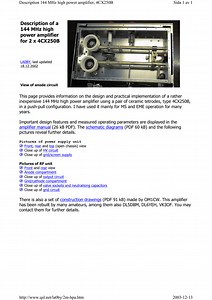 4cx250b 2 meter amplifier schematics