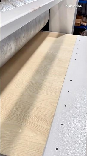 The embossing process on MDF board #machine #technology