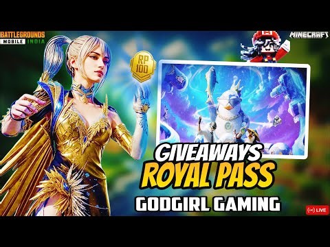 BGMI x MINECRAFT ‪@Godgirlgaming7‬! RP GIVEAWAYS! LET"S COMPLETE 2K SUBS! #bgmi #minecraft