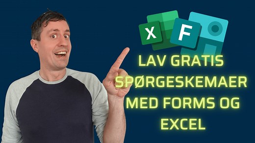 Sådan laver du et spørgeskema med Forms og Excel
