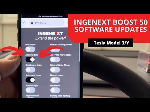 How to Update Tesla Model 3 after installing Ingenext Boost 50 Module