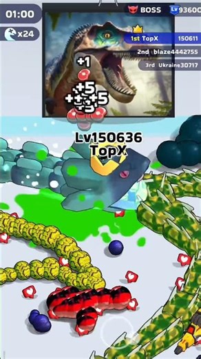 Snake Clash VIP Best Gameplay 1403 #snakeclash #games #viralshorts