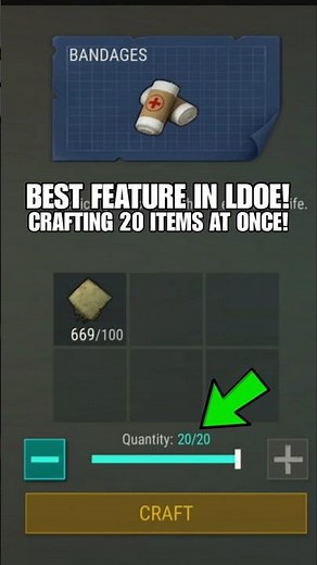 Crafting 20 Items At Once! #ldoe #newupdate #shorts
