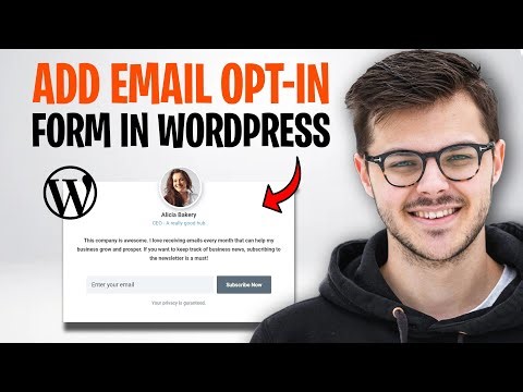 How to Add an Email Opt-in Form in WordPress (2025) ✅