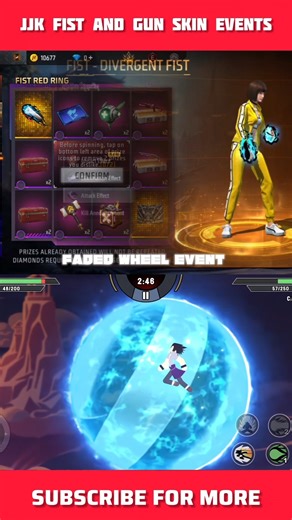 JJK Fist Skin is Finally Here! 😱 Free Fire x Jujutsu Kaisen New Event Details! 🔥 #amiablelive