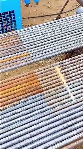 The process of removing rust from rusted rebar
