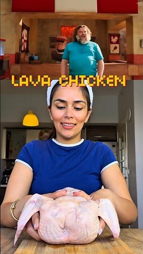 Steve's Lava Chicken from A Minecraft movie 🐥🍗 #shorts #minecraft #lavachicken #steve