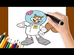 How to Draw Sandy Cheeks Step by Step Easy