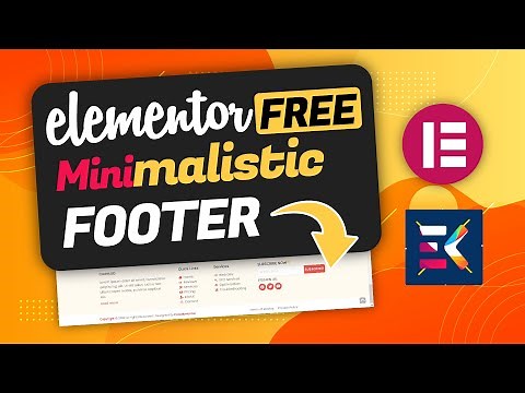 🔴 How to make a Footer with Elementor | Responsive WordPress Footer