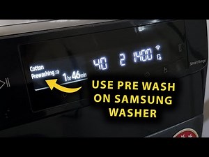 How To Use Pre Wash Correctly In Samsung Front Load Washing Machine | Bespoke AI