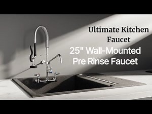 Install The Ultimate Kitchen Faucet! 🔧 VEVOR Wall-Mount Commercial Faucet With Sprayer