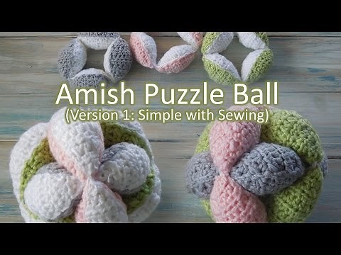 (crochet) How To Crochet an Amish Puzzle Ball - Yarn Scrap Friday