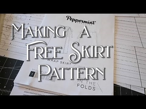 Making the Peppermint Wrap Skirt | A free pattern