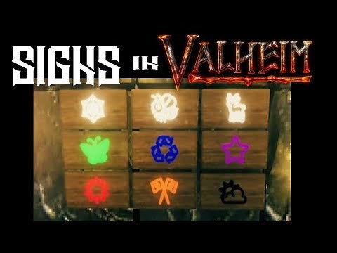How to Make Colored Signs in Valheim to Remind Yourself