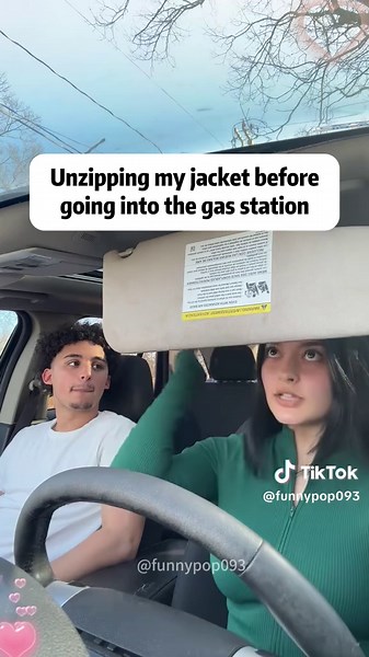 Funny Prank: Unzipping My Jacket at the Gas Station