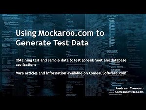 Generating Test Data with Mockaroo.com