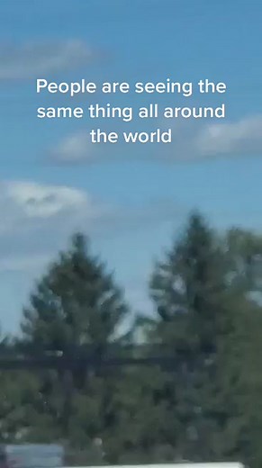 Mysterious Black Creature Flying in the Sky