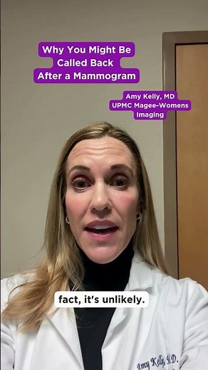Why You Might Be Called Back After a Mammogram