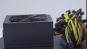 Mining rig Power supply1800w, Voltage: 110v, Power Supply: 12V, PSU Power Supply Supports 8 GPU, Household Mute for Bitcoin ETH Ethereum Mining (1800W Power Supply)