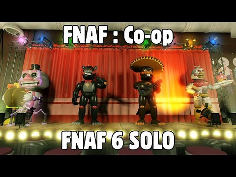 Roblox FNAF: Co-op - FNAF 6 Full Solo Walkthrough
