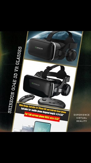 Virtual reality at your fingertips with @ecomexstorm's SHINECON VR Stereo 3D VR glasses! Wireless remote control with both IOS and Android compatibility - check it out now! #VR #ecomexstorm #VR #VirtualReality #VRgoggles #VRbox #VR3D #VRglassess #wirelessremote #RemoteControl #VRremote #ios #multimedia #tech #technology #android #ecomexstorm #vrproducts #3dexperience #visexpansions #gadgets #trending #orlando #florida #wordwide