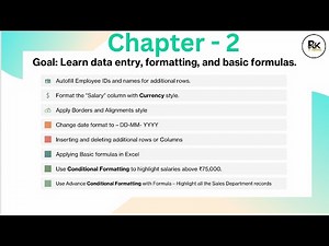 Master Excel Data Entry, Formatting & Formulas | Chapter 2 Tutorial 📊 | RK IT Arena