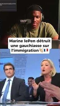 Marine Le Pen destroys a leftist 👏 #left #leftist #france #marinelepen #lfi #bardella