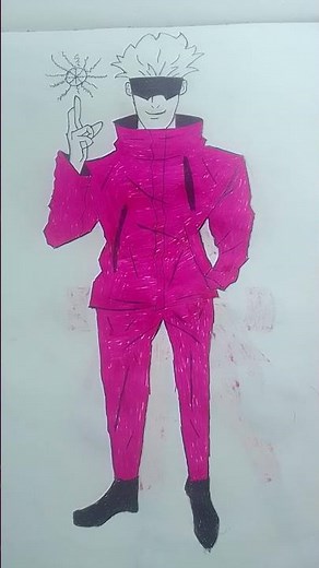 Gojo full Body Drawing 👍