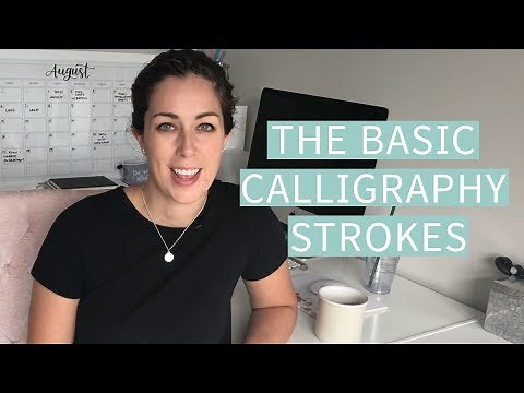 The Basic Calligraphy Strokes Demonstrated | The Happy Ever Crafter