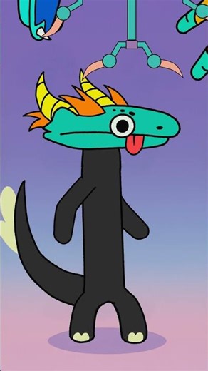 Toothless MONSTER HEAD SWAP 🌀 OC 2D Lab #animation #funnyanimation #animationmeme