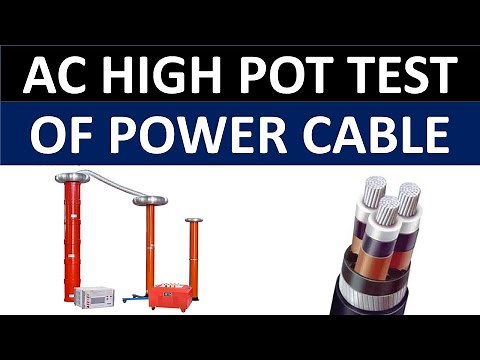 AC high Pot Test of Cable.
