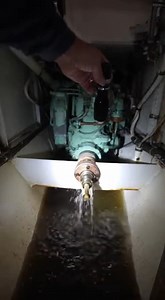 Engine room inspection turns tense as stuffing box starts leaking mid-voyage — water pouring in, pumps struggling, quick repairs buying time for an emergency port call and safe haul-out discovery of worn shaft packing. | Sea Stumbles